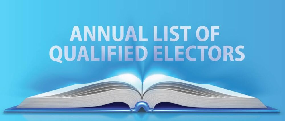 Annual List of Electors | Elections And Boundaries Commission